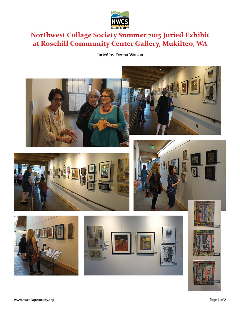 Northwest Collage Society: Rosehill Community Center Gallery show